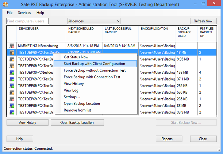 Freeware: Outlook-Backup »Safe PST Backup« - WiWi-TReFF Zeitung